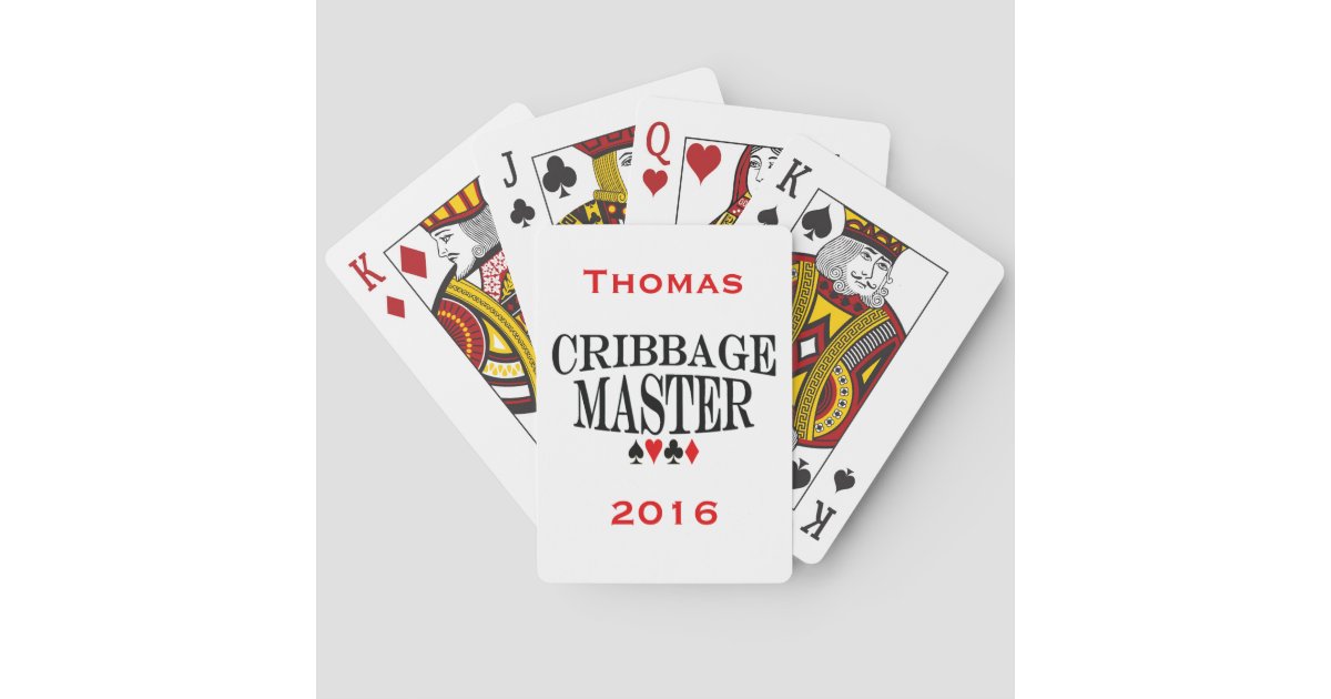 Personalized Cribbage Master Poker Cards | Zazzle