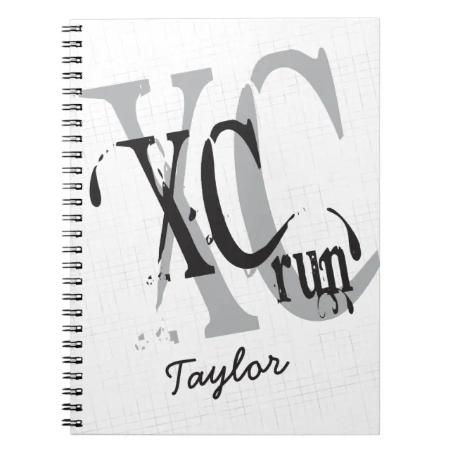Personalized Cross Country Running XC Notebook | Zazzle
