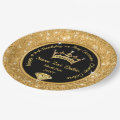 Personalized Crown Plates, Queen Theme Party Paper Plates | Zazzle