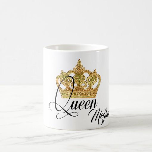 Personalized Crown Queen Coffee Mug | Zazzle