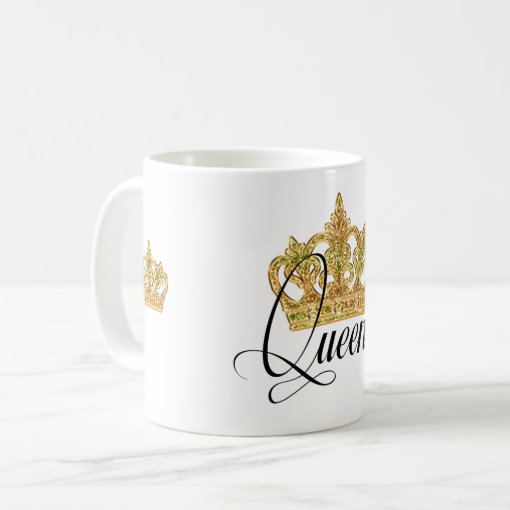 Personalized Crown Queen Mom Coffee Mug | Zazzle