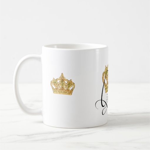 Personalized Crown Queen Mom Coffee Mug | Zazzle