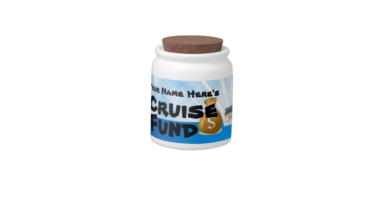Personalized Cruise Fund Money Saving Bank Jar | Zazzle