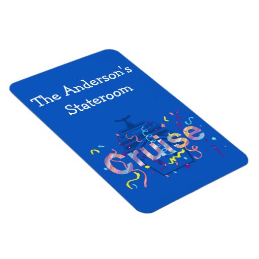 Personalized Cruise Stateroom Magnet | Zazzle