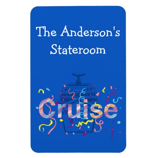 Personalized Cruise Stateroom Magnet | Zazzle.com