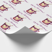 Personalized Cup of Hot Chocolate Merry Christmas Wrapping Paper | Zazzle