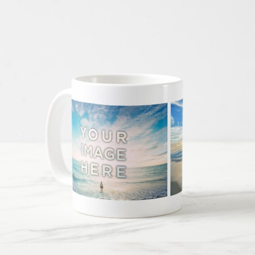 Personalized Custom 2 Photo Coffee Mug | Zazzle