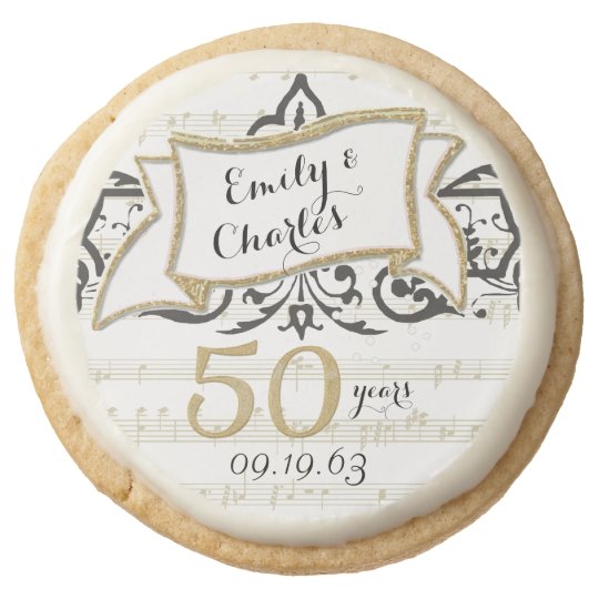 Personalized Custom 50 Year Anniversary Cookies | Zazzle.com