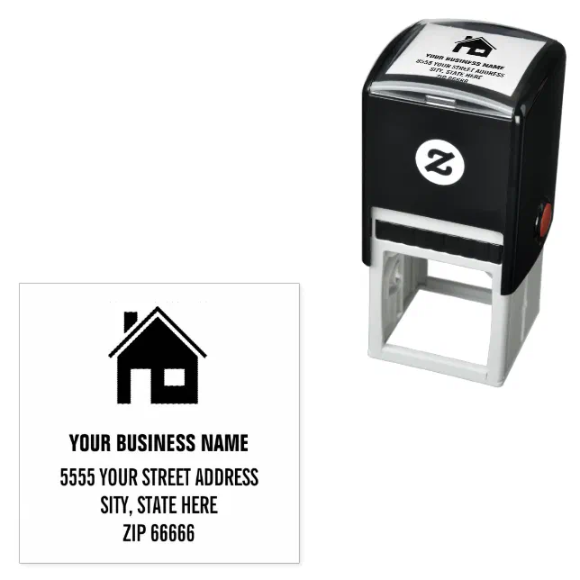 Personalized Custom Address Self-inking Stamp | Zazzle