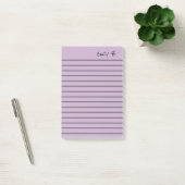 Personalized Custom Colour 4x6 Lined Post-it Notes | Zazzle