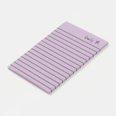 Personalized Custom Colour 4x6 Lined Post-it Notes | Zazzle