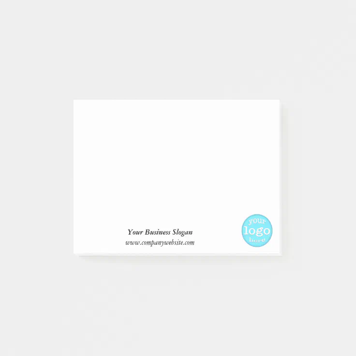 Personalized Custom Company Business Logo Office Post-it Notes | Zazzle