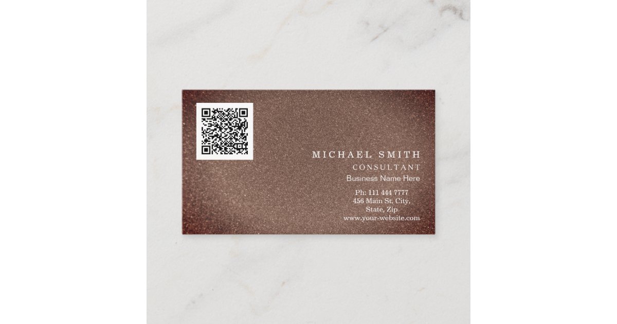 Personalized Custom Corporate QR Code Logo Busines Business Card | Zazzle
