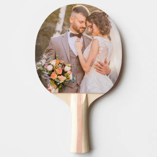 Personalized Custom Couple Photo Ping Pong Paddle | Zazzle