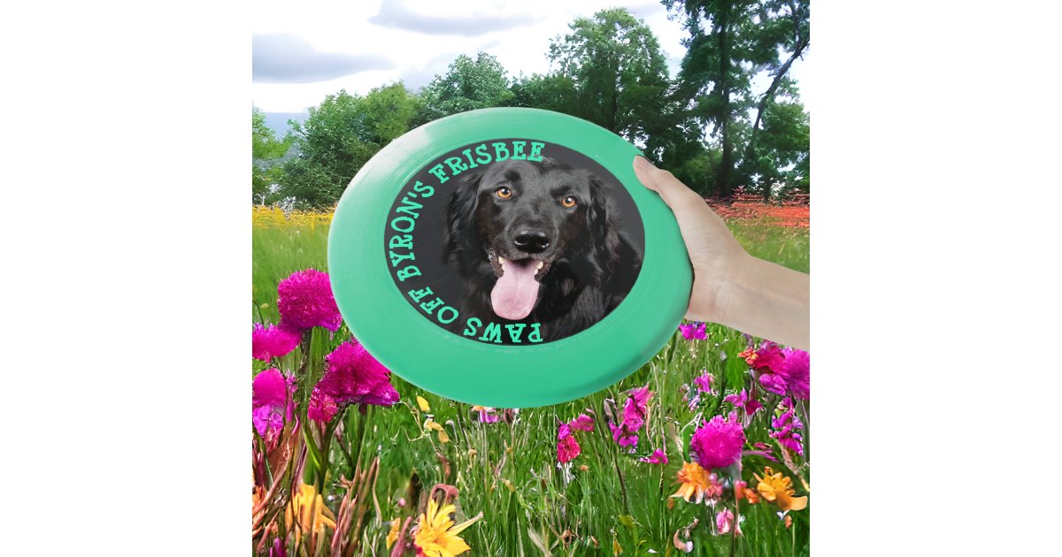 Personalized Custom Dog Photo & Name Toy Frisbee | Zazzle