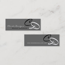 Personalized Custom Initials Business Card | Zazzle