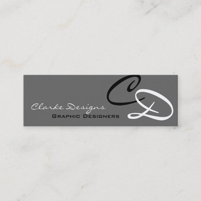 Personalized Custom Initials Business Card | Zazzle.com