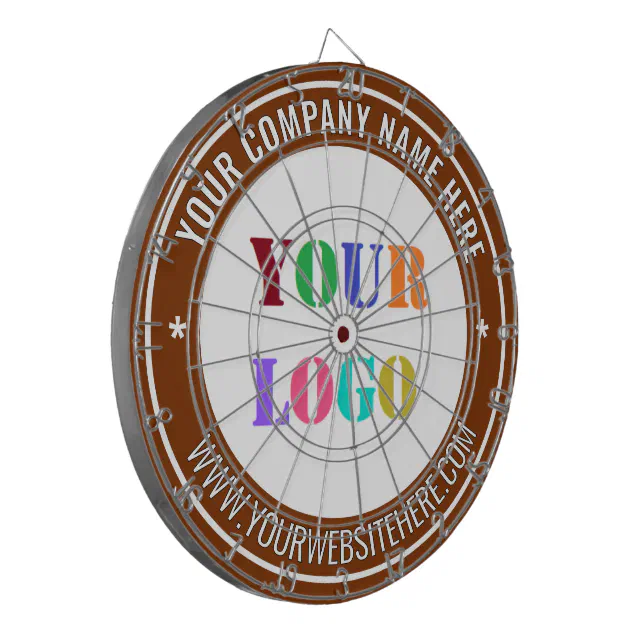 Personalized Custom Logo and Text Dart Board | Zazzle