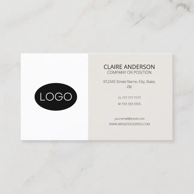 Personalized, Custom Logo Business Card | Zazzle