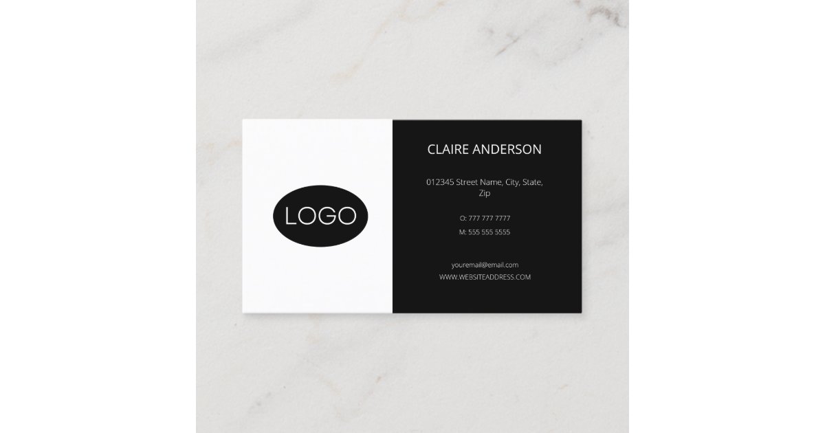 Personalized, Custom Logo Business Card | Zazzle