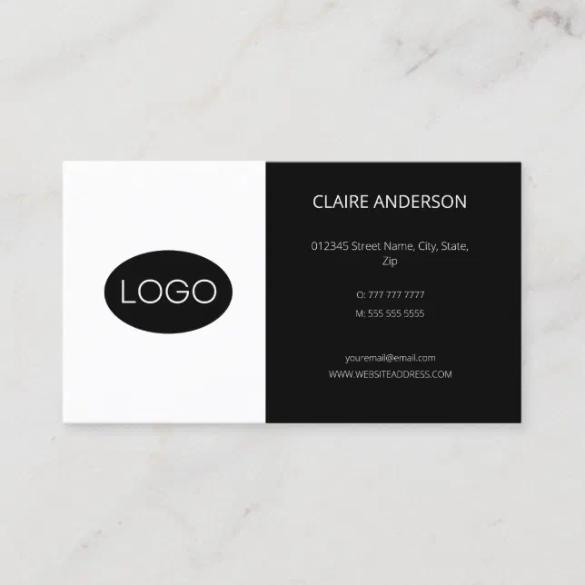 Personalized, Custom Logo Business Card | Zazzle