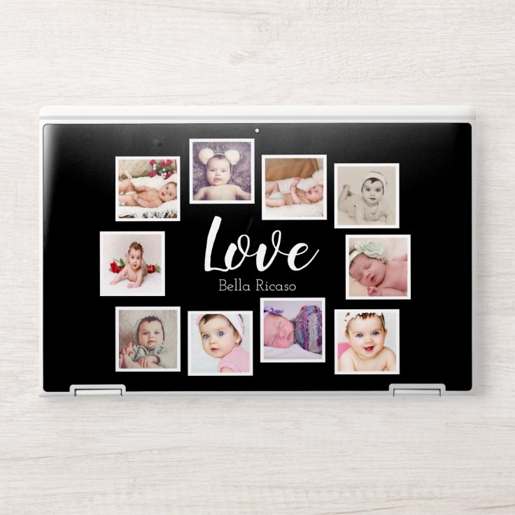 Personalized Custom Made Love Photo Collage HP Laptop Skin | Zazzle