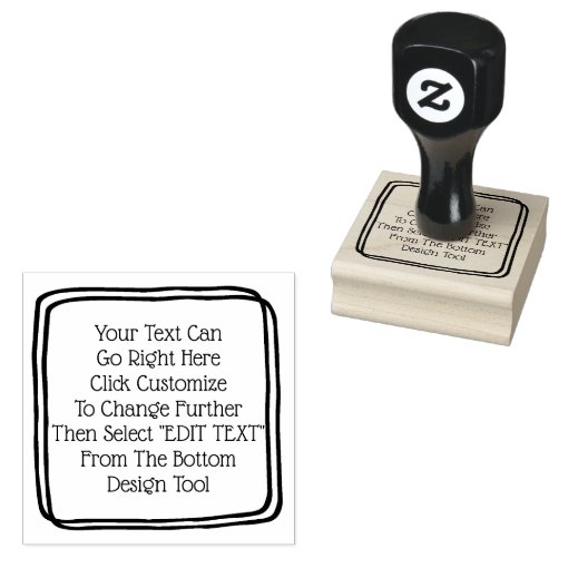 personalized custom made rubber stamp | Zazzle