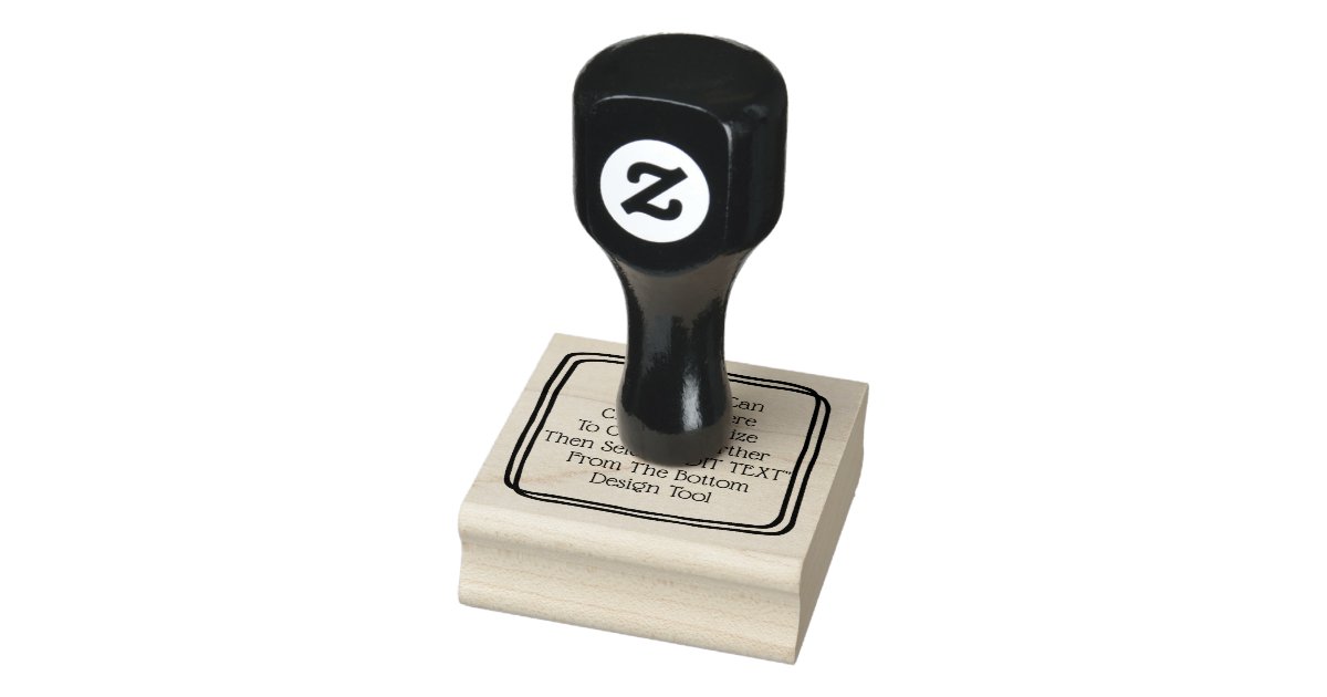 personalized custom made rubber stamp | Zazzle