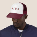 Personalized Custom Maroon Color Trucker Hats Caps | Zazzle