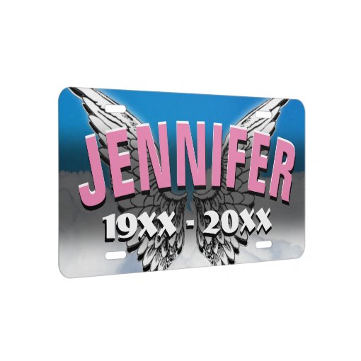 Personalized Custom Memorial License License Plate | Zazzle