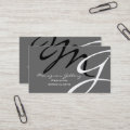 Personalized Custom Monogram Business Card | Zazzle
