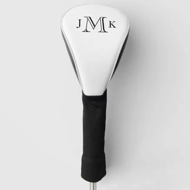 Personalized Custom Monogram Driver Golf Head Cover | Zazzle