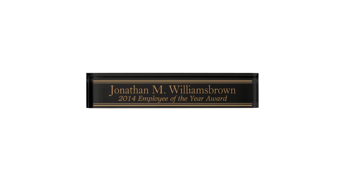 Personalized Custom Monogram Name Plate | Zazzle