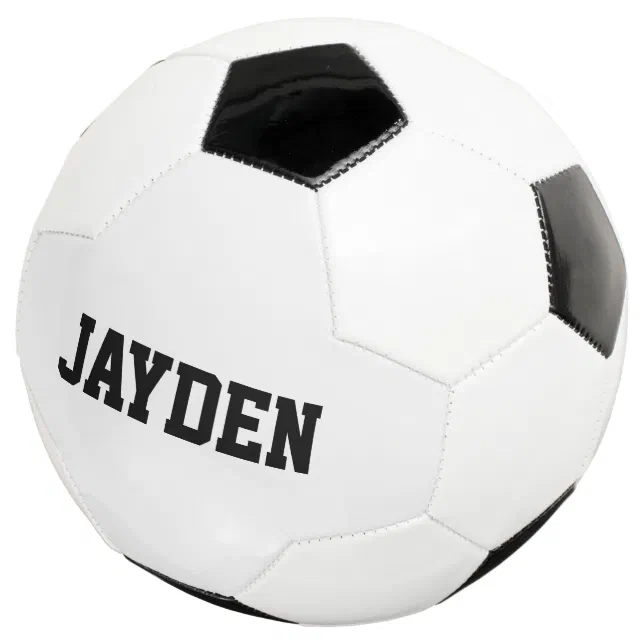 Personalized custom name soccer ball for kids | Zazzle