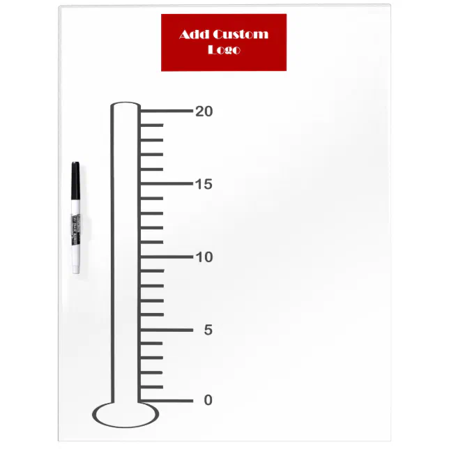 Personalized Custom Order Banner Goal Thermometer Dry Erase Board | Zazzle