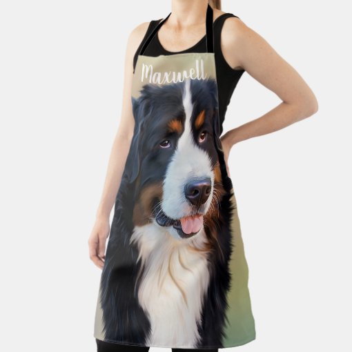 Personalized Custom Pet Photo Dog Owners Apron | Zazzle