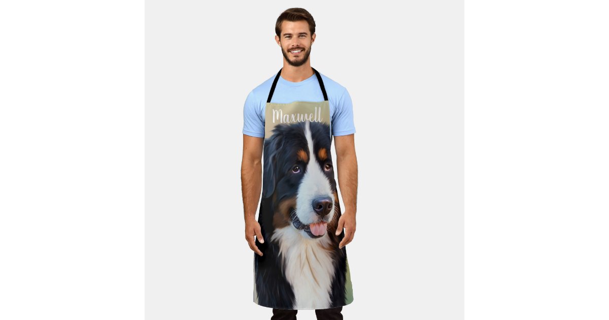 Personalized Custom Pet Photo Dog Owners Apron | Zazzle