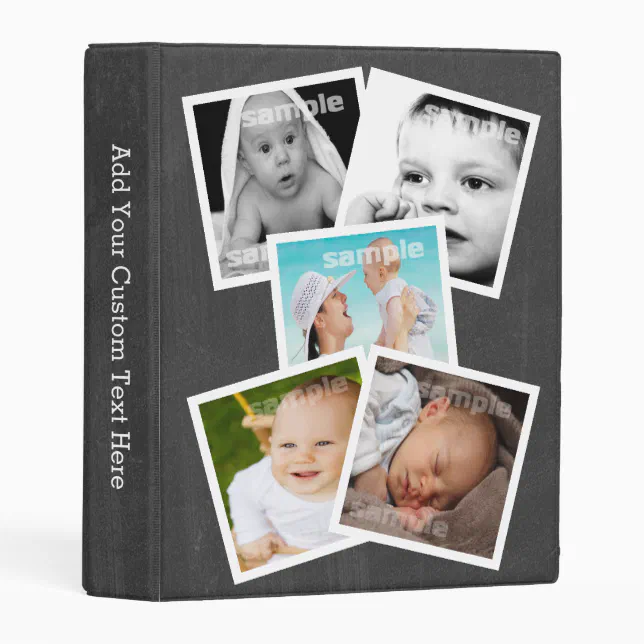 Personalized Custom Photo Collage Mini Binder | Zazzle