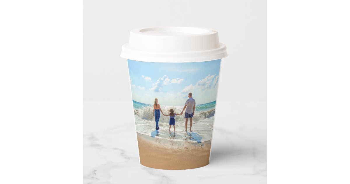 Personalized Custom Photo Paper Cups Your Design | Zazzle