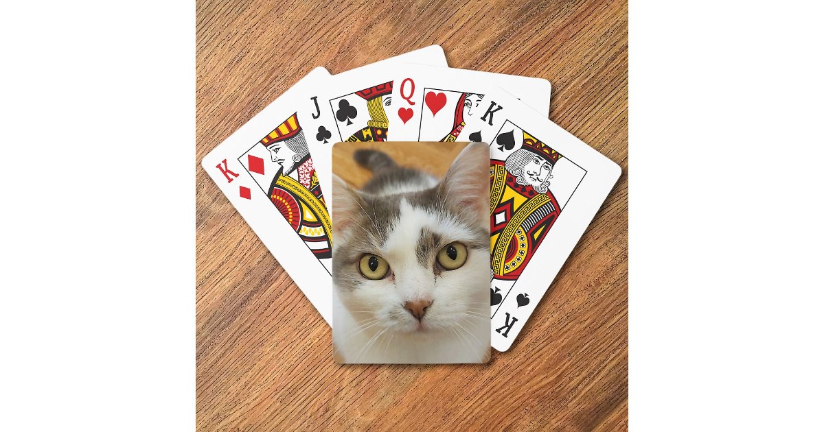 Personalized Custom Photo Poker Cards | Zazzle