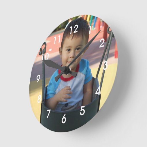 Personalized Custom Photo Wall Clock | Zazzle
