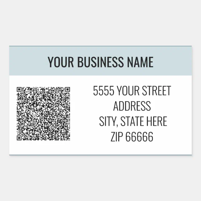 Personalized Custom QR Code Name Address Labels | Zazzle