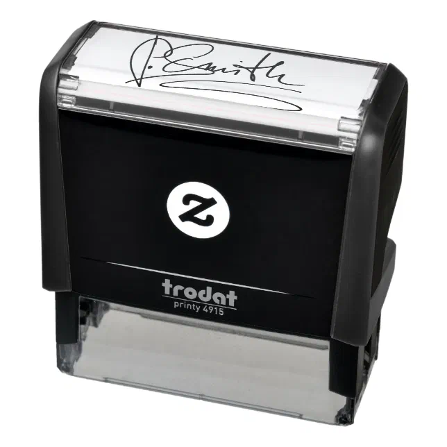 Personalized Custom Signature Self-inking Stamp | Zazzle