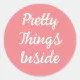 Personalized Custom Small Business Name Sticker. Classic Round Sticker ...