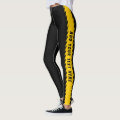 Personalized Custom Text and Color Gym Leggings | Zazzle