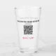 Personalized Custom Text and QR Code Glass | Zazzle