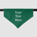 Personalized Custom Text Dog Cat Pet Green Pet Bandana Collar | Zazzle