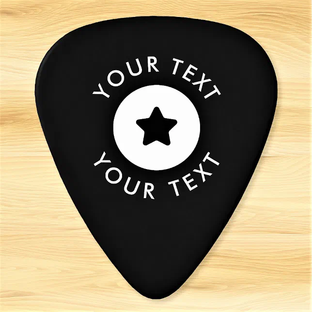 Personalized Custom Text or Name Guitar Pick | Zazzle