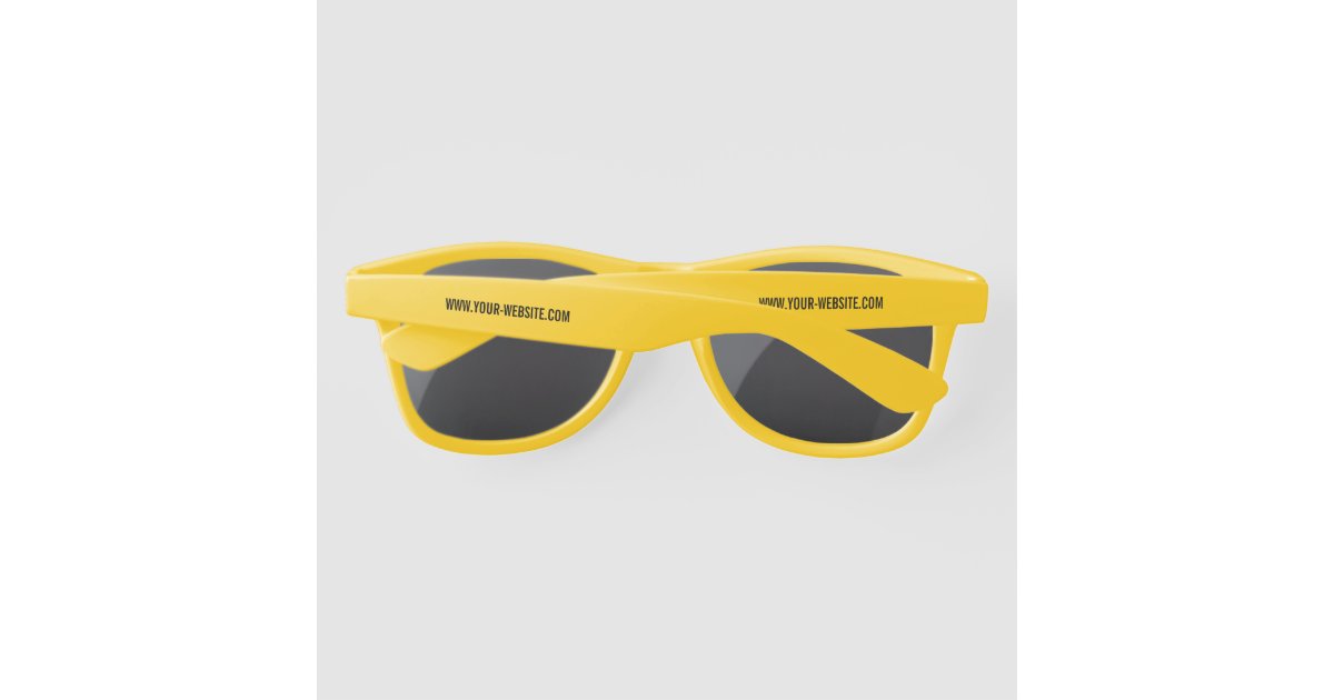 Personalized Custom Text Sunglasses Your Design | Zazzle