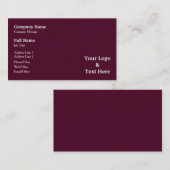 Personalized Custom Your Own Logo & Text Business Card | Zazzle